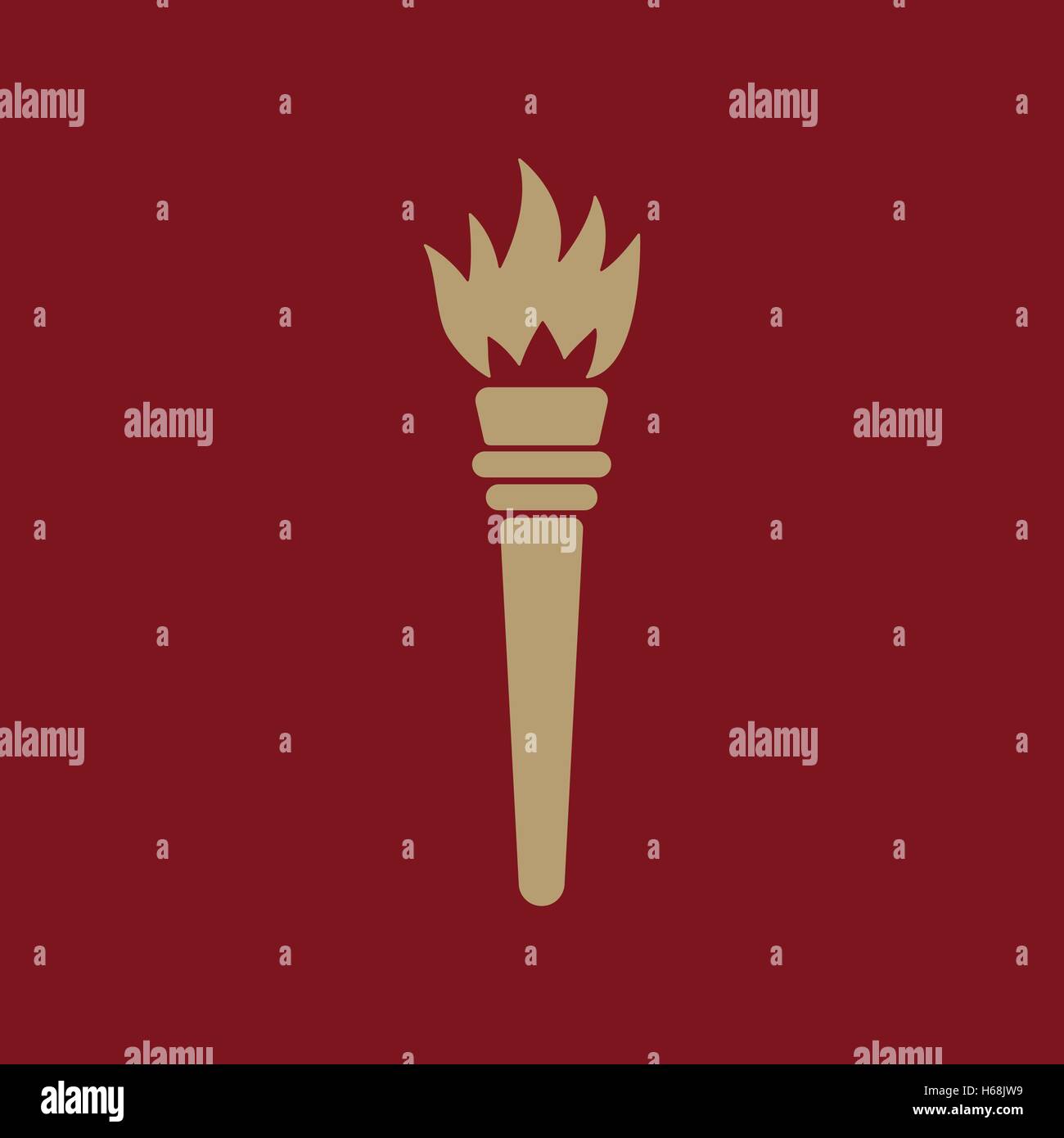 The torch icon. Torch symbol. Flat Stock Vector Image & Art - Alamy