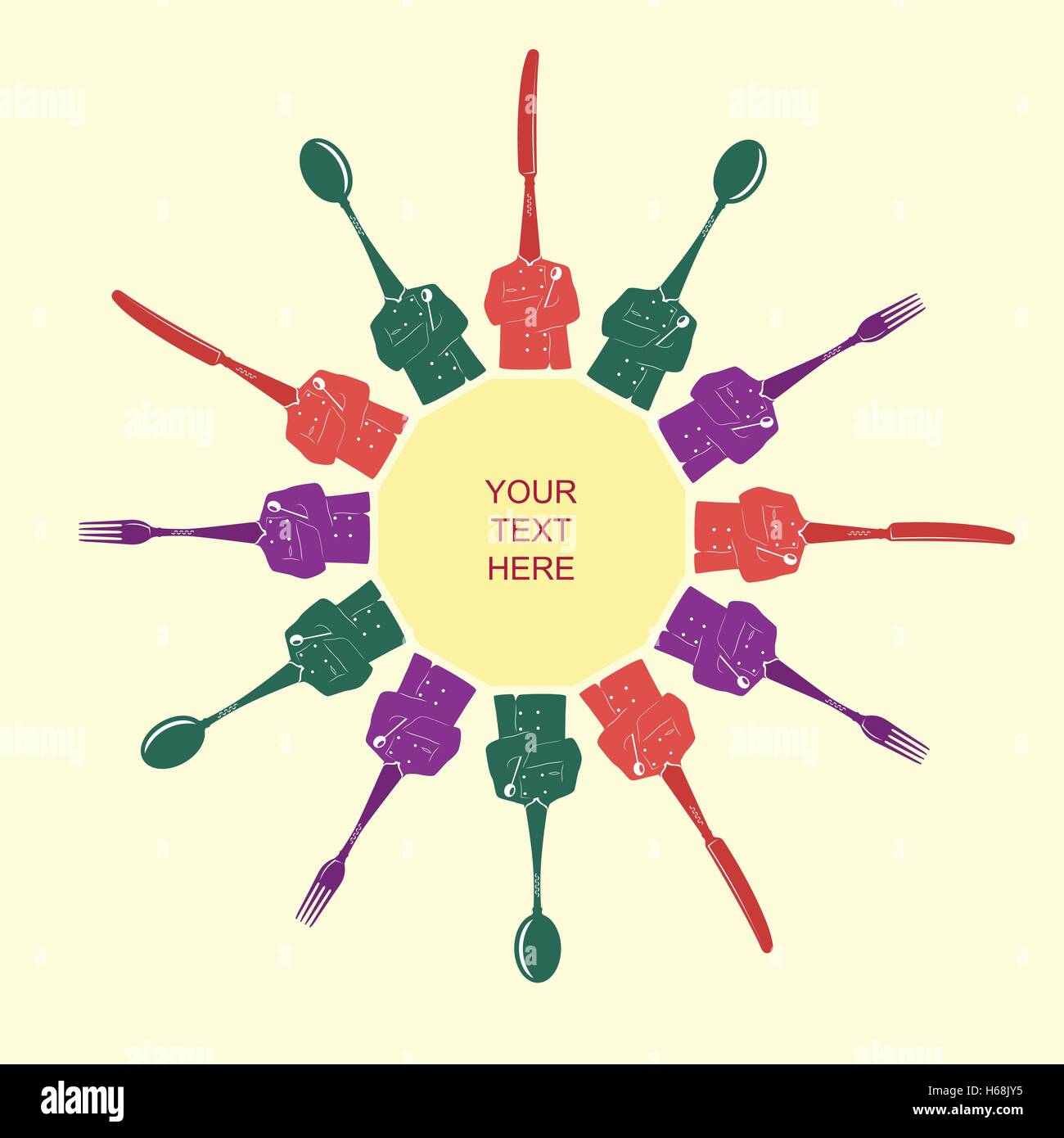 Culinary vector background for cards, menus, invitations Stock Vector ...