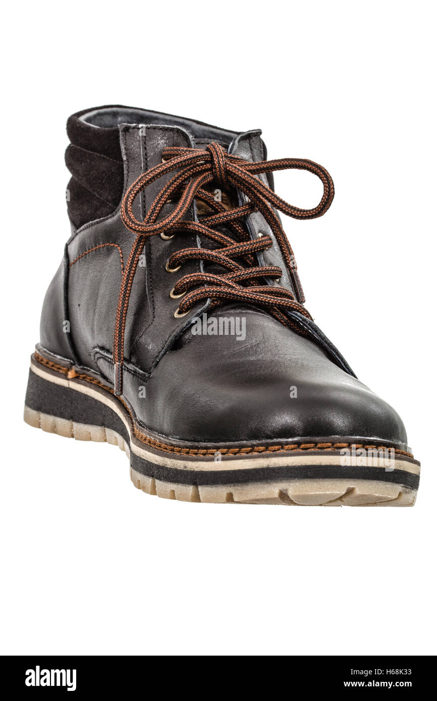 A single new of boot, isolated on white background Stock Photo - Alamy