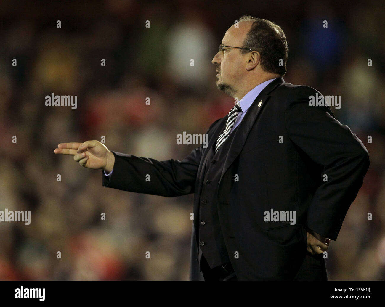 Newcastle United manager Rafael Benitez Stock Photo - Alamy Newcastle United manager Rafael Benitez Stock Photo - Alamy