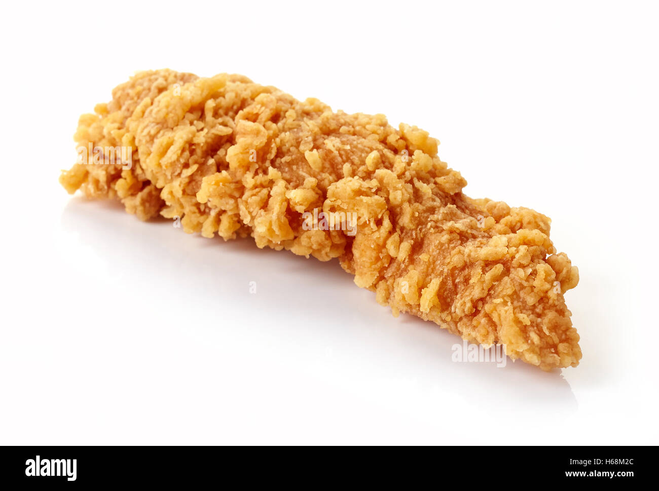 Fried breaded chicken fillet isolated on white background Stock Photo ...