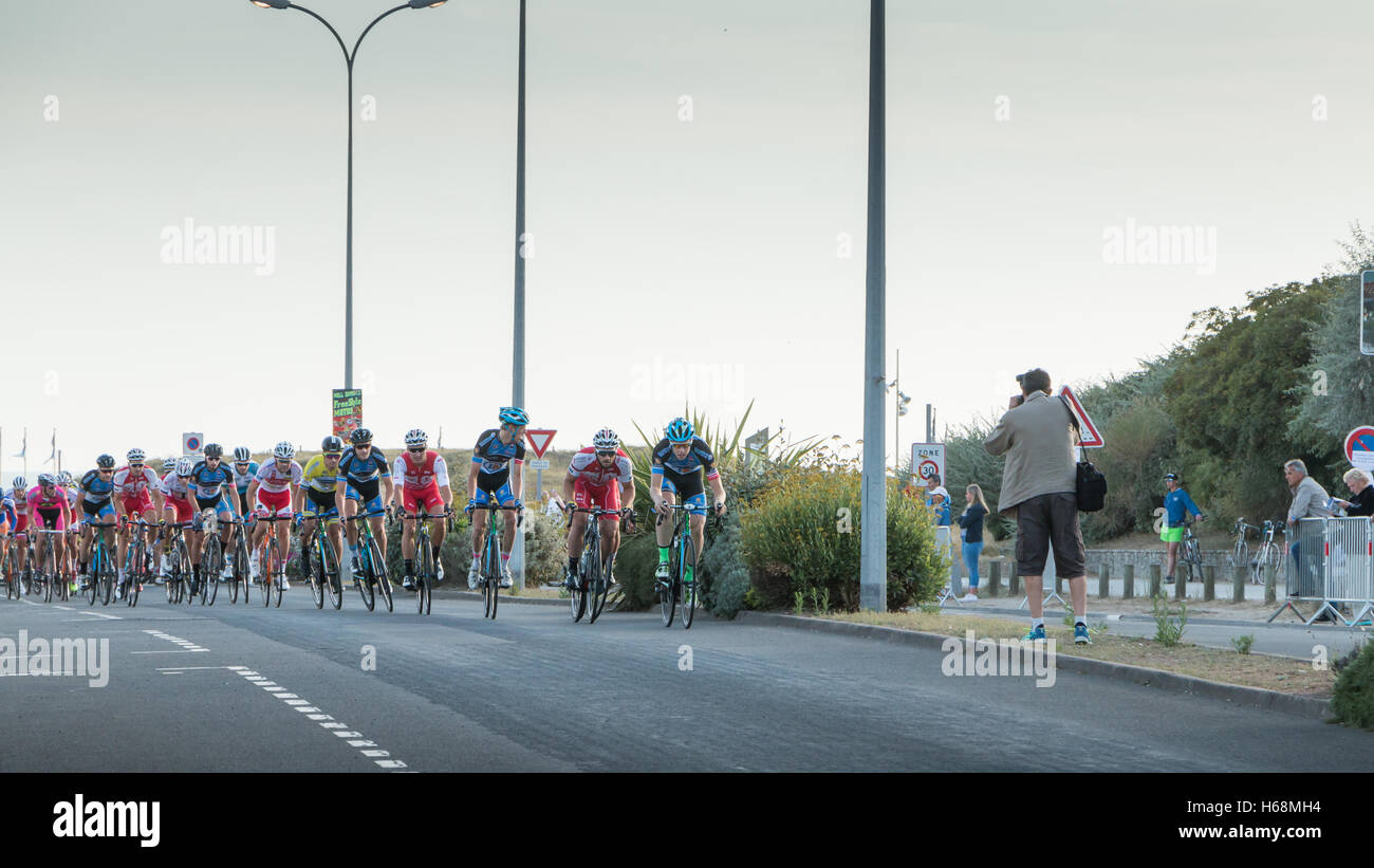 Saint Hilaire de Riez, France - August 10, 2016 : competitors in a ...