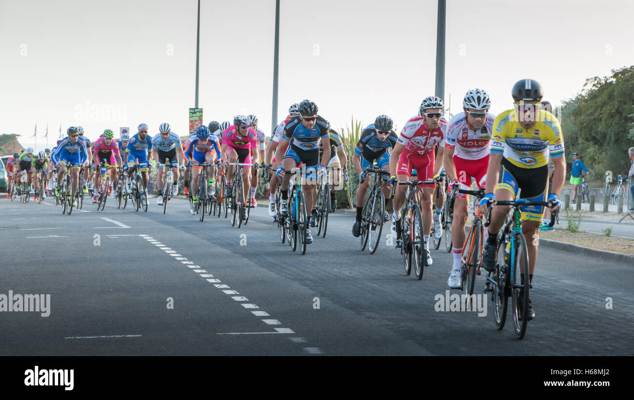 Saint Hilaire de Riez, France - August 10, 2016 : competitors in a ...