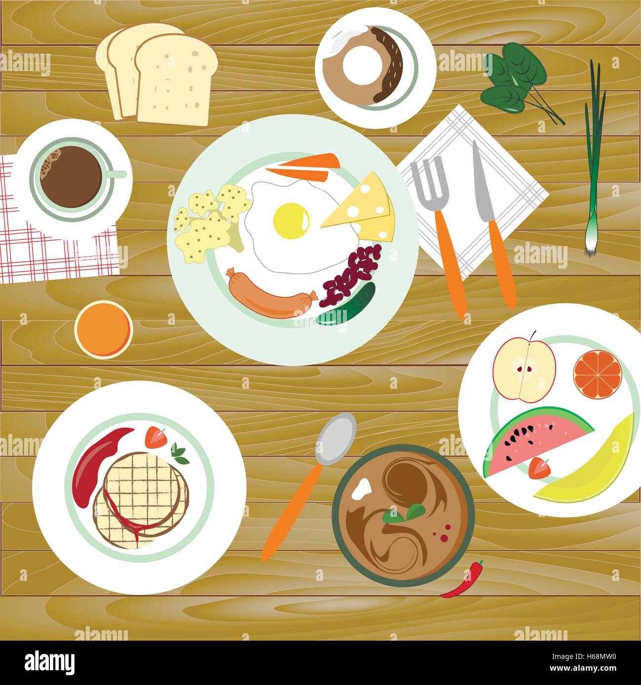 Apple collection in different Stock Vector Images - Alamy