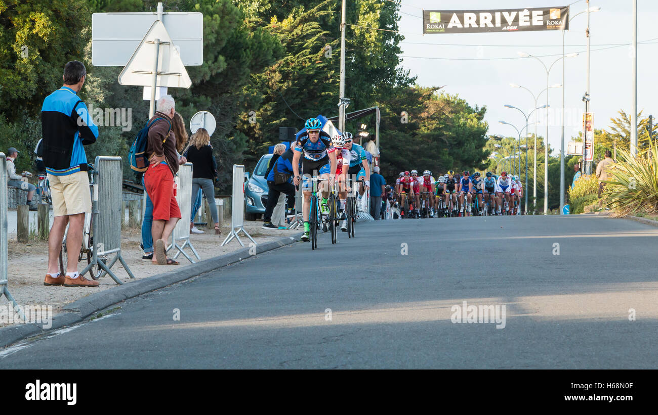 Saint Hilaire de Riez, France - August 10, 2016 : competitors in a ...