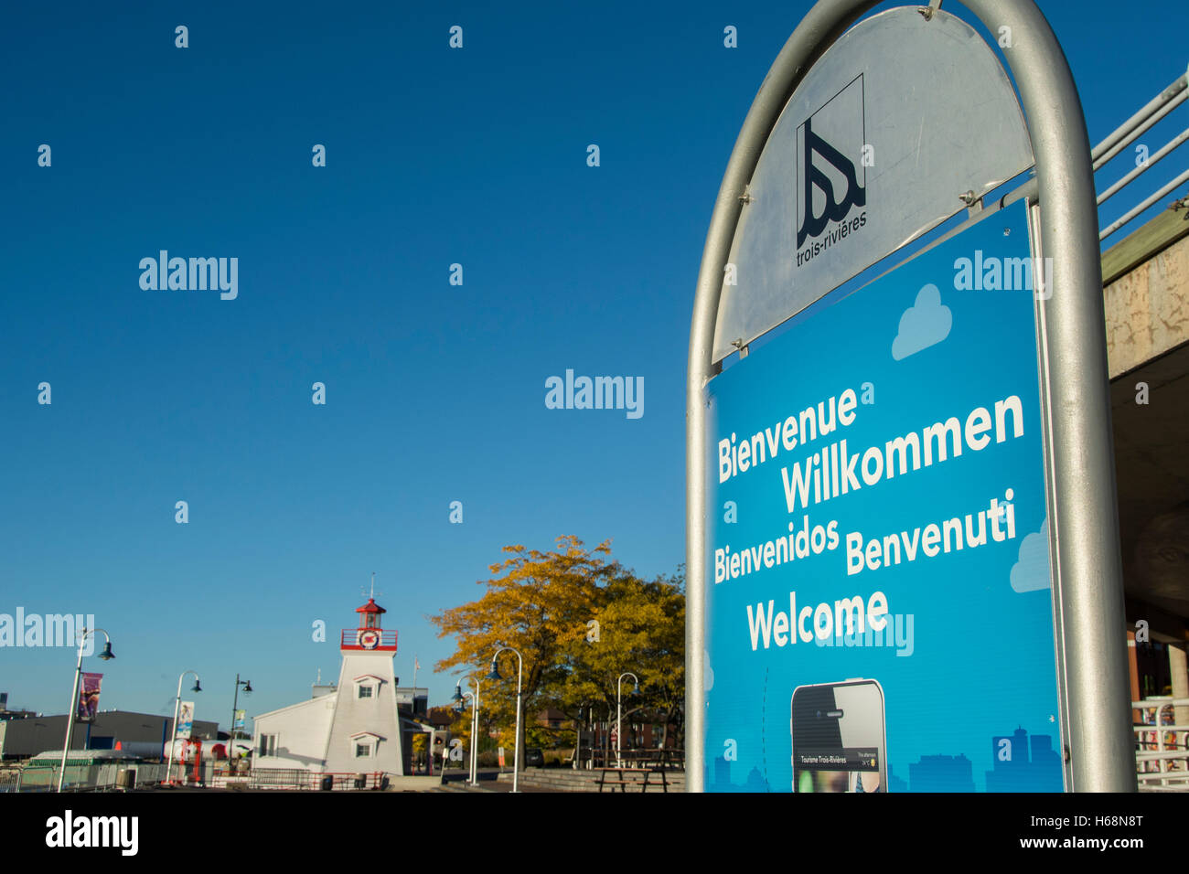 Canada, Quebec, Three Rivers (aka Trois-Riveres) Harborfront Park and ...