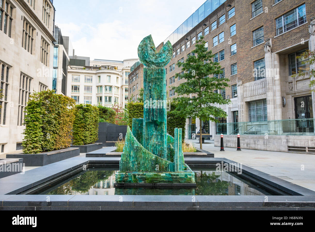 Glass sculpture designed by Allen David and presented to the ...