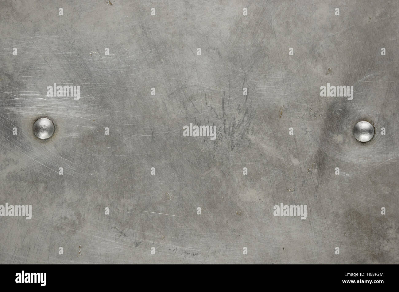 texture of the old aluminum surface with rivets, corrosion, scratches ...
