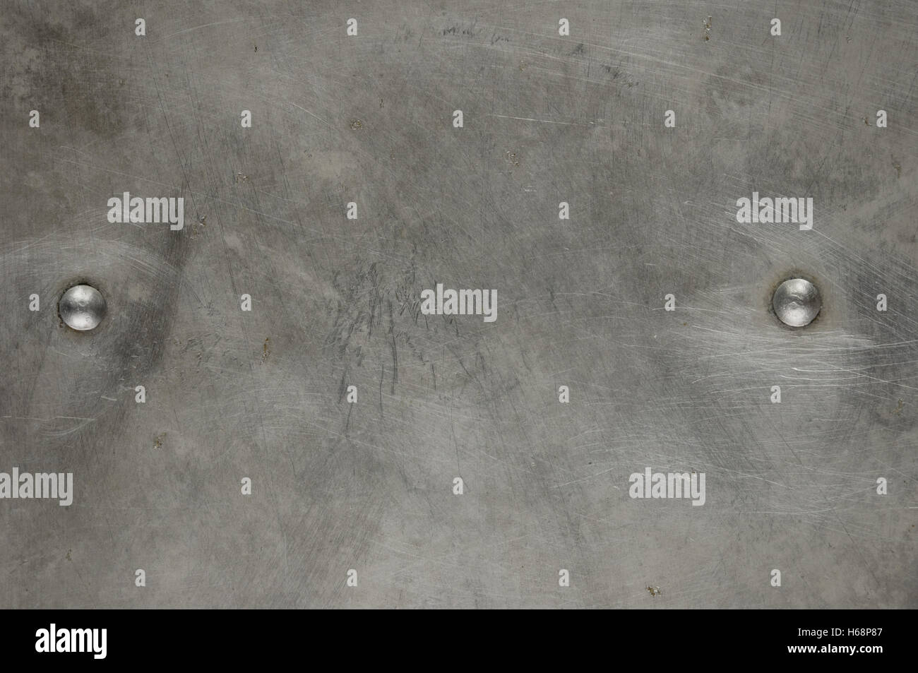 texture of the old aluminum surface with rivets, corrosion, scratches ...