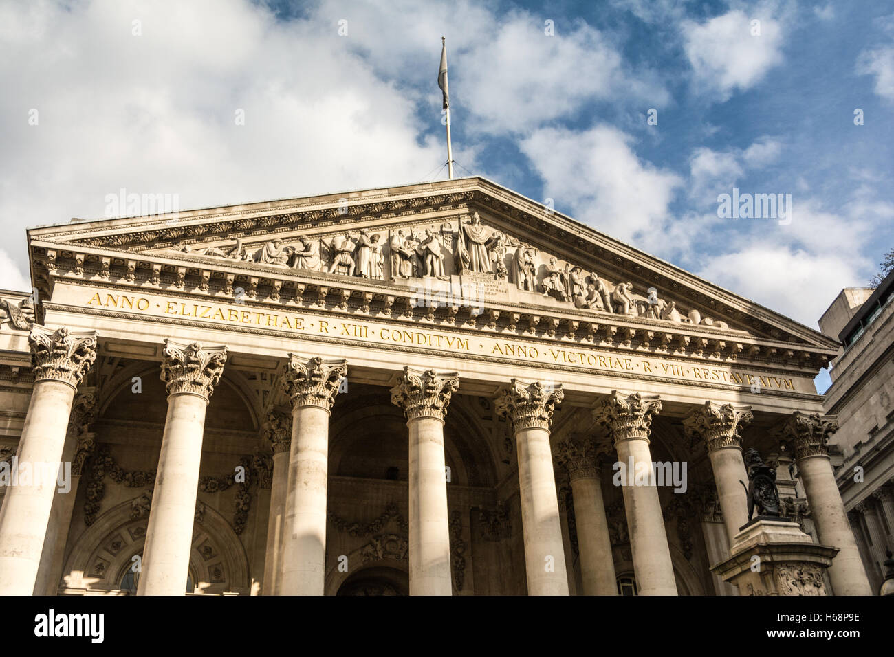 The Royal Exchange in the City of London, England, UK Stock Photo - Alamy