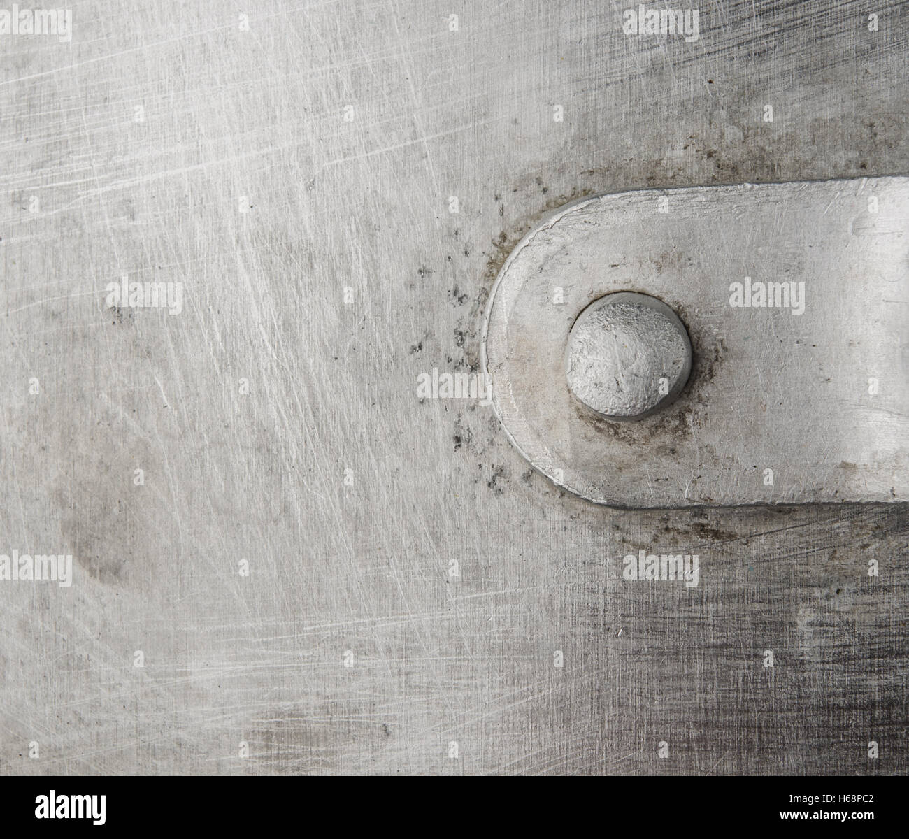texture of the old aluminum surface with rivets, corrosion, scratches ...