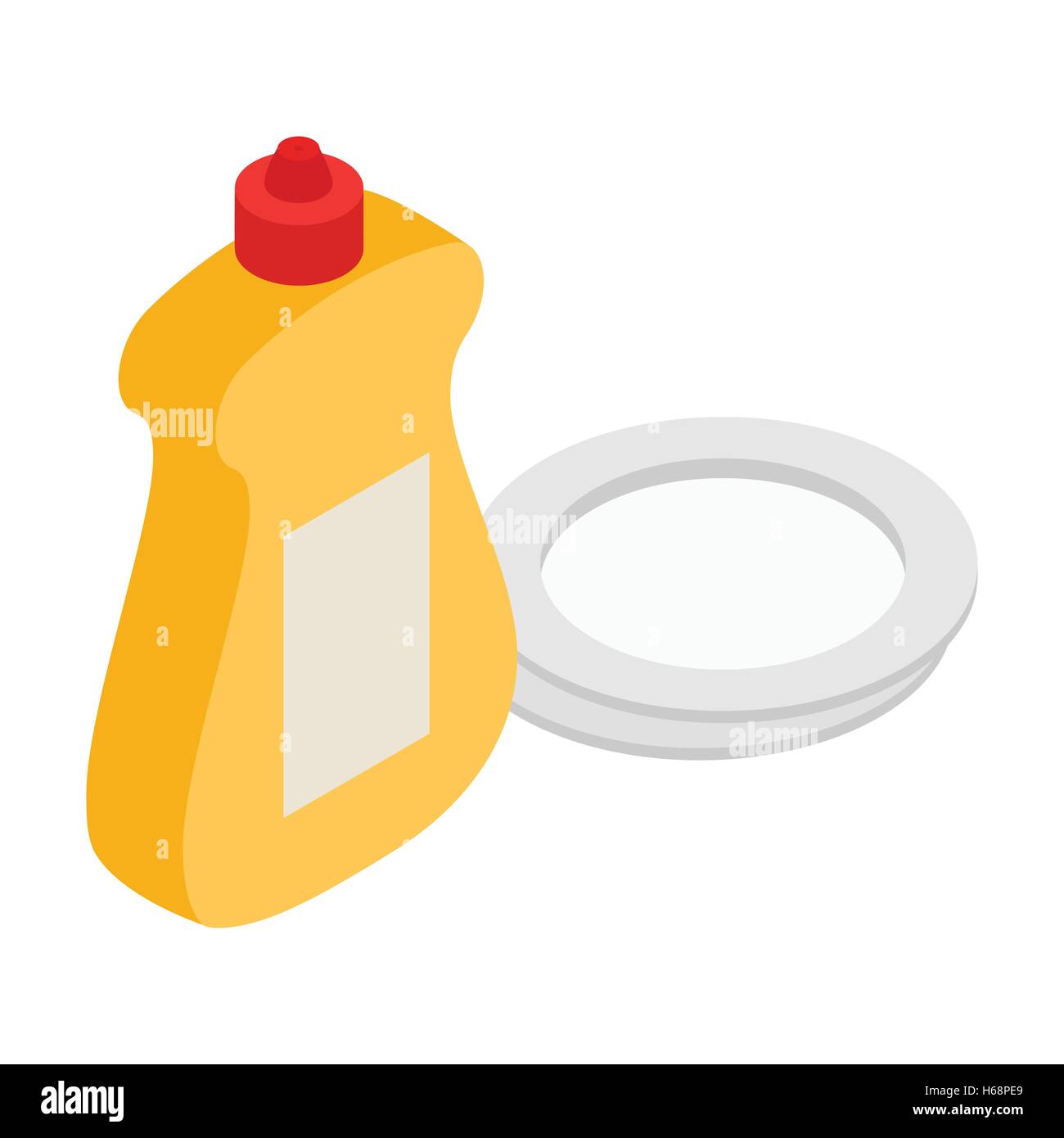 Empty dirty plate on Stock Vector Images - Alamy