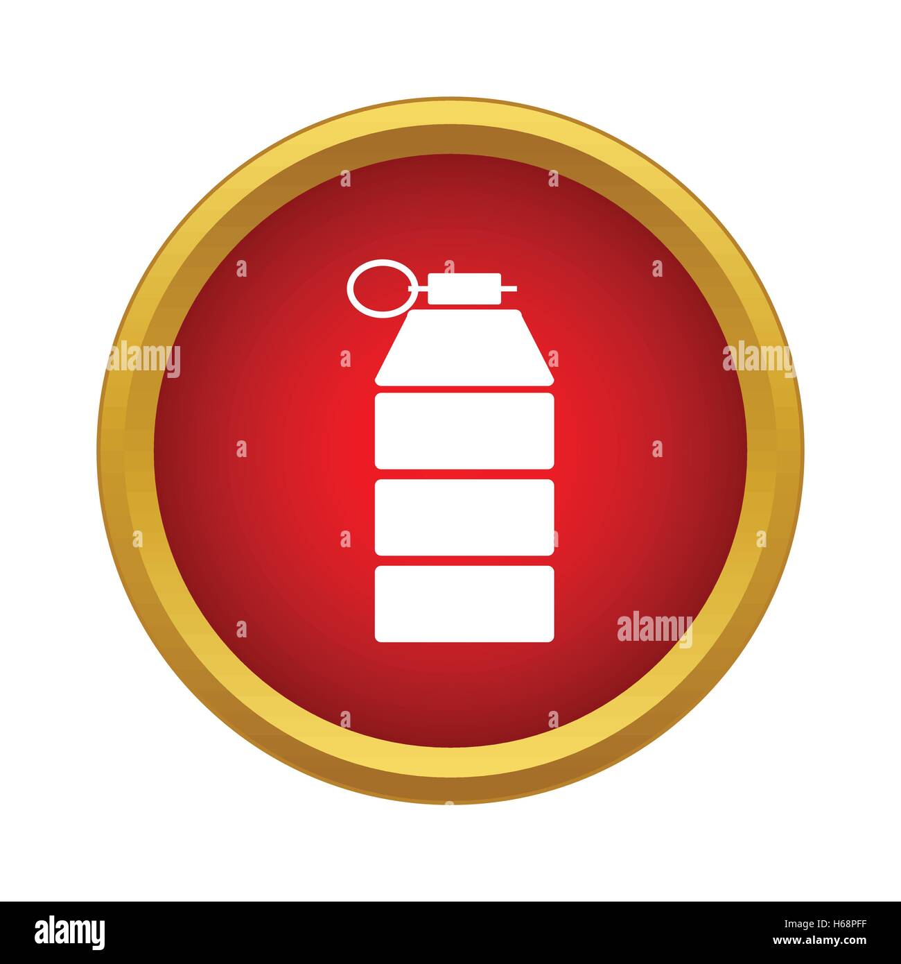 Grenade icon in simple style Stock Vector Image & Art - Alamy