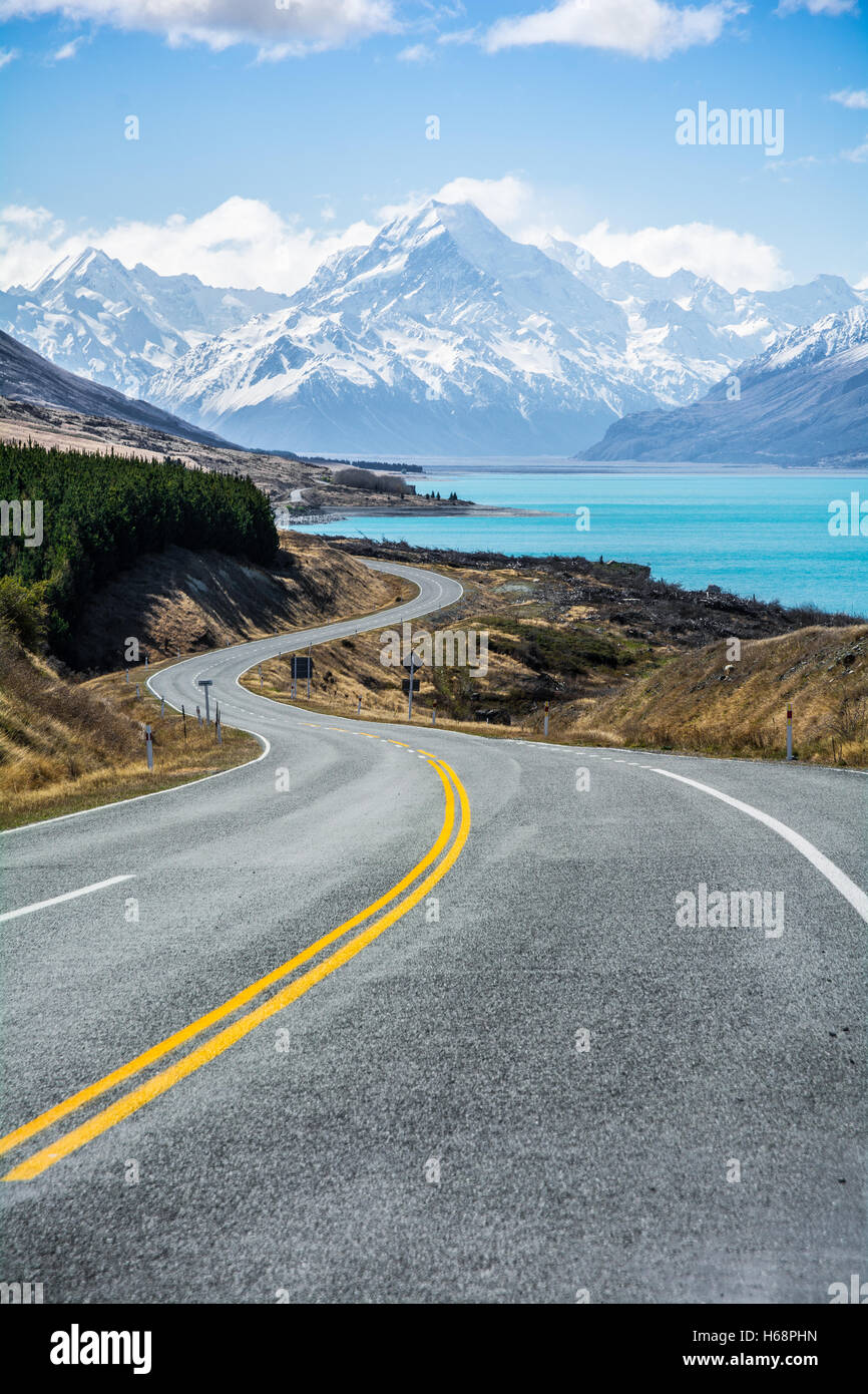 New zealand mount cook spring hi-res stock photography and images - Alamy