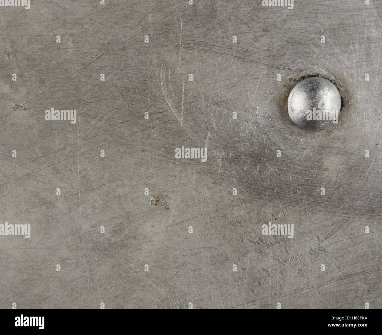 texture of the old aluminum surface with rivets, corrosion, scratches ...