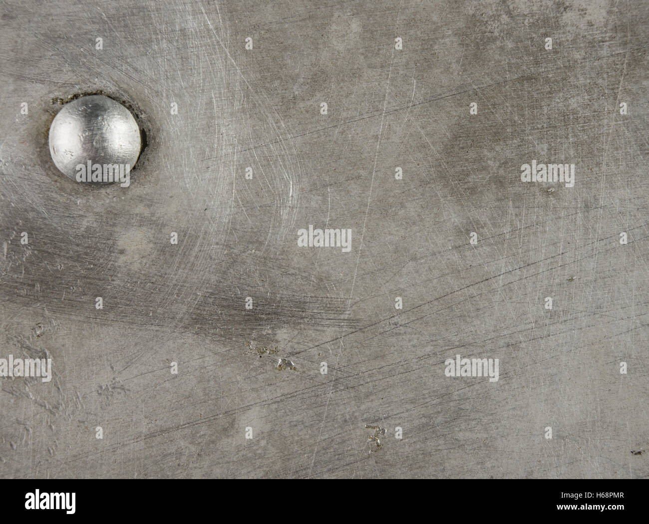 texture of the old aluminum surface with rivets, corrosion, scratches ...