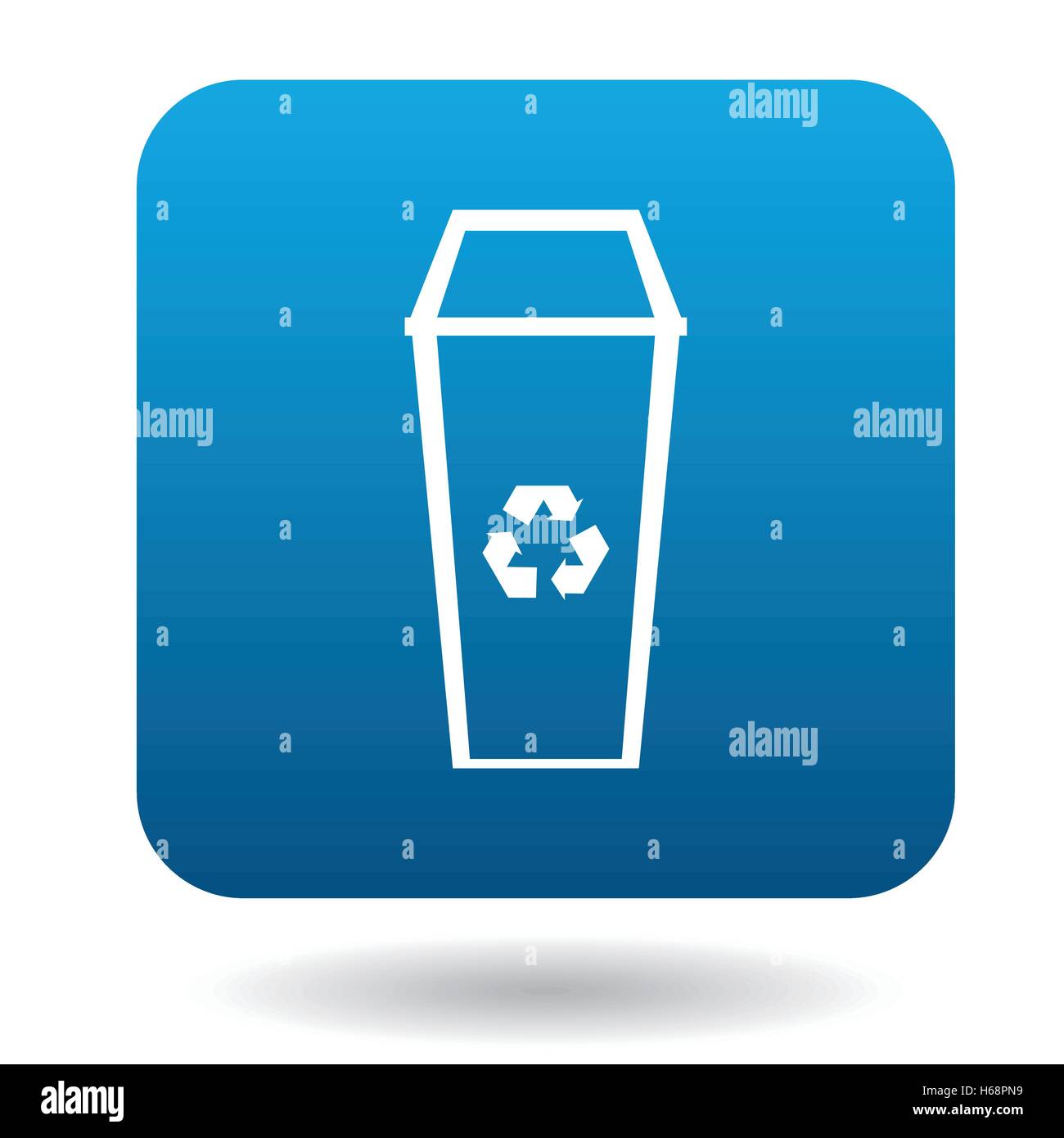 Recycle bin icon in simple style Stock Vector Image & Art - Alamy