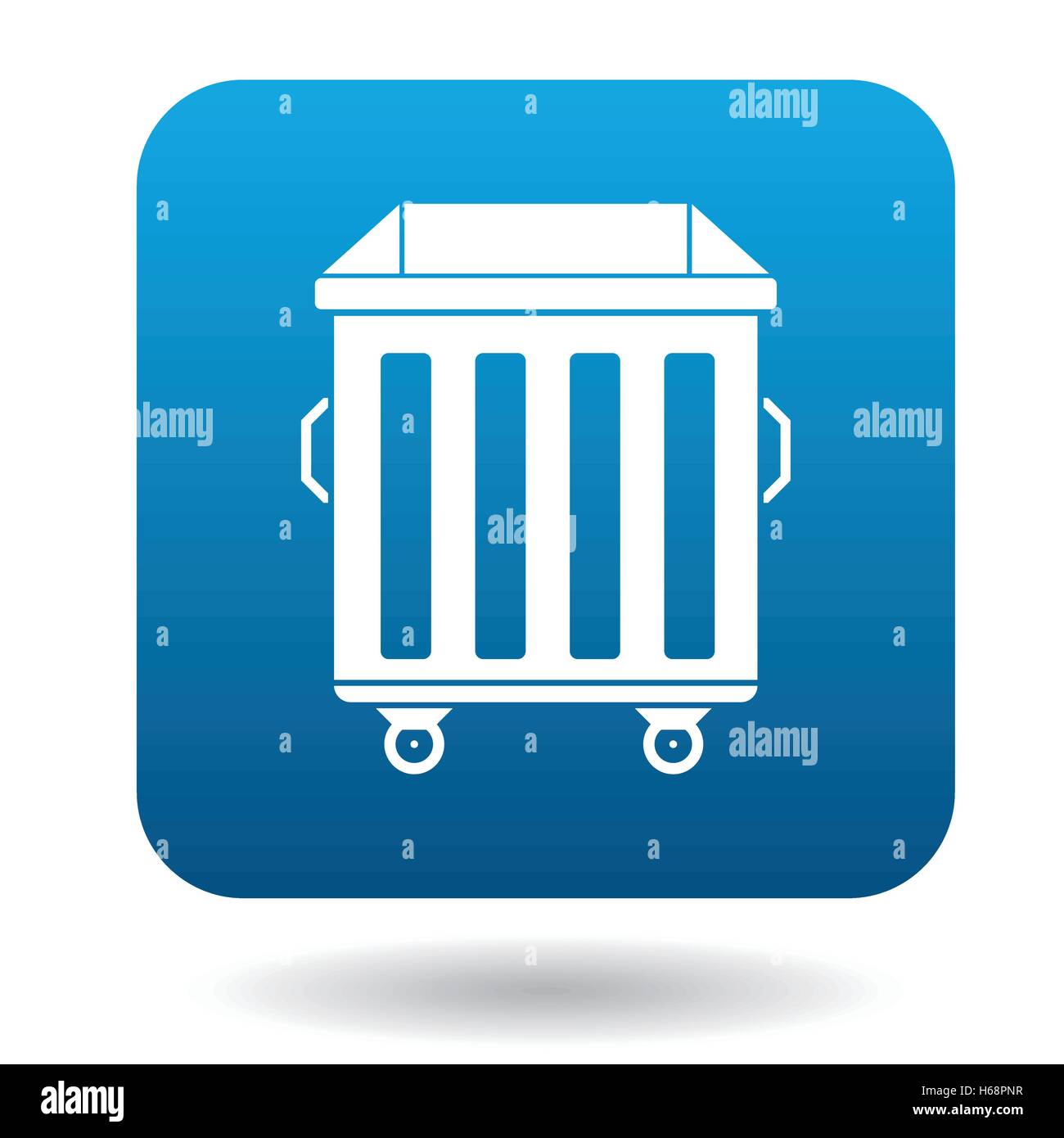 Garbage container icon in simple style Stock Vector Image & Art - Alamy