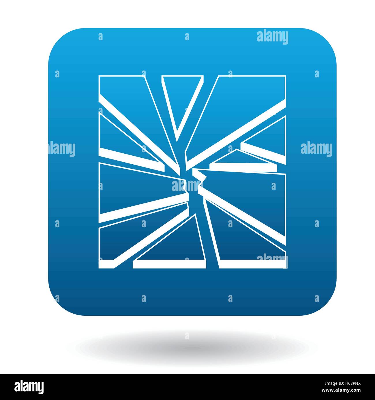 Broken glass icon in simple style Stock Vector Image & Art - Alamy