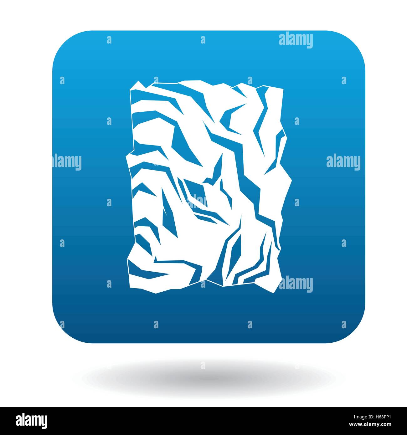 Crumpled paper icon in simple style Stock Vector Image & Art - Alamy