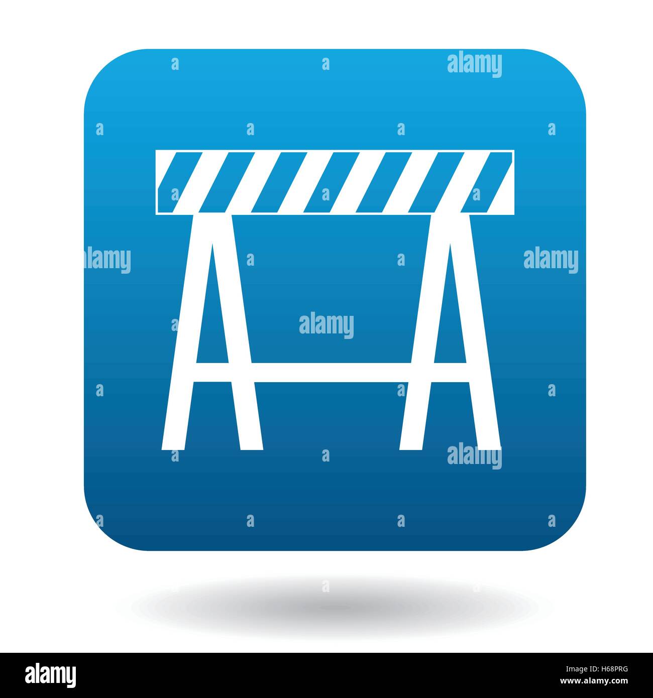Barrier icon in simple Cut Out Stock Images & Pictures - Alamy