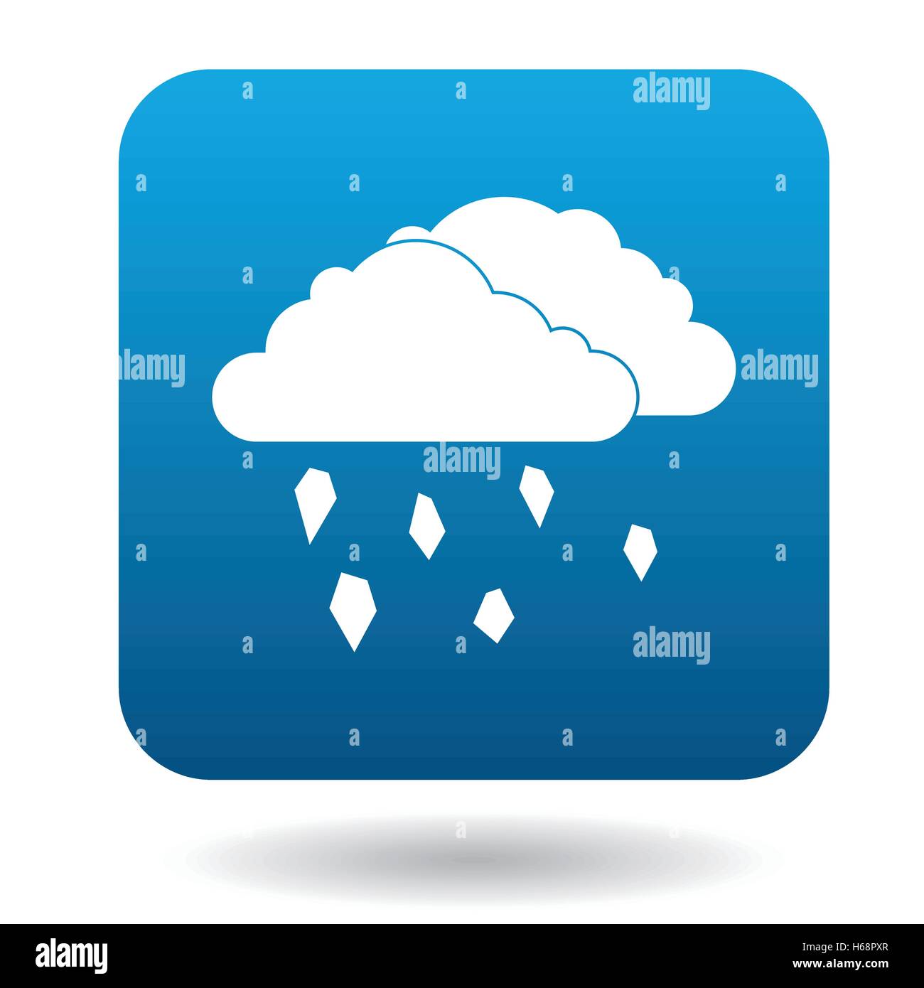 Clouds and hail icon in simple style Stock Vector Image & Art - Alamy