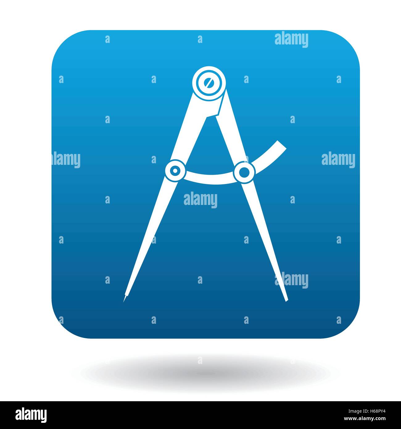 Compass tool icon in simple style Stock Vector Image & Art - Alamy