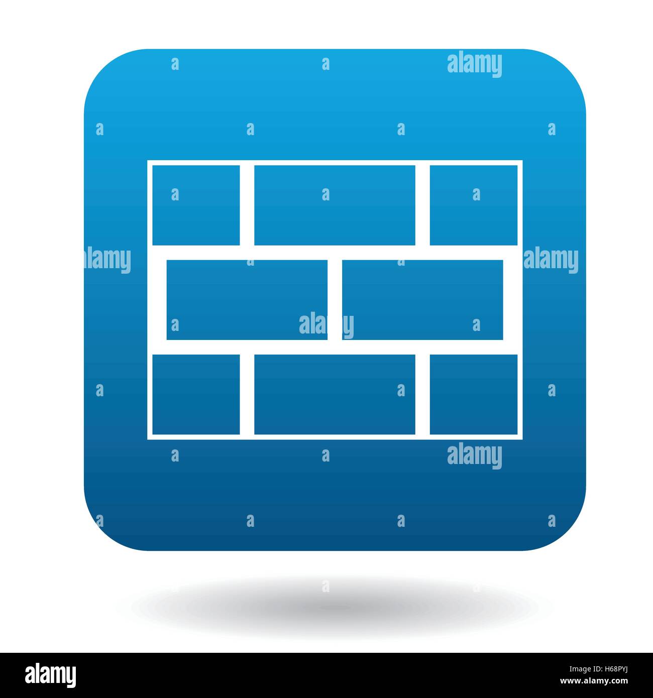 Brick wall icon, simple style Stock Vector Image & Art - Alamy