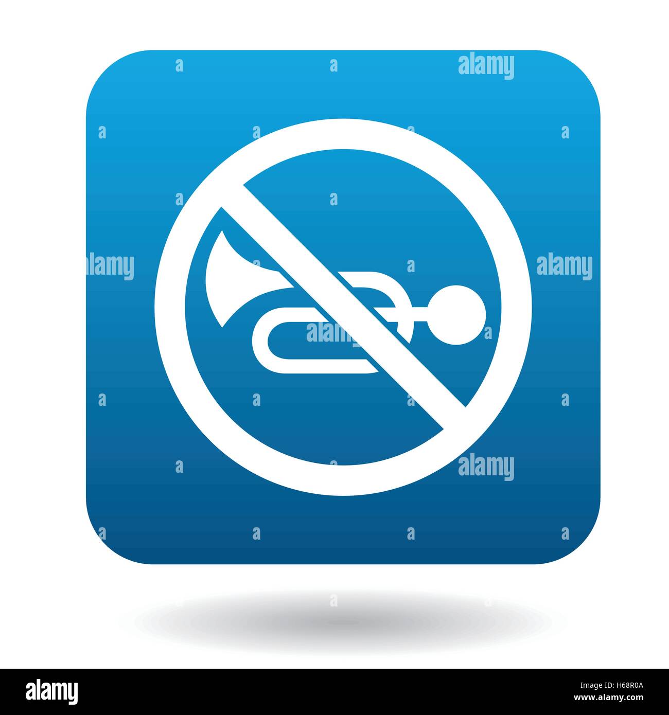 Sign no trumpet icon, simple style Stock Vector Image & Art - Alamy