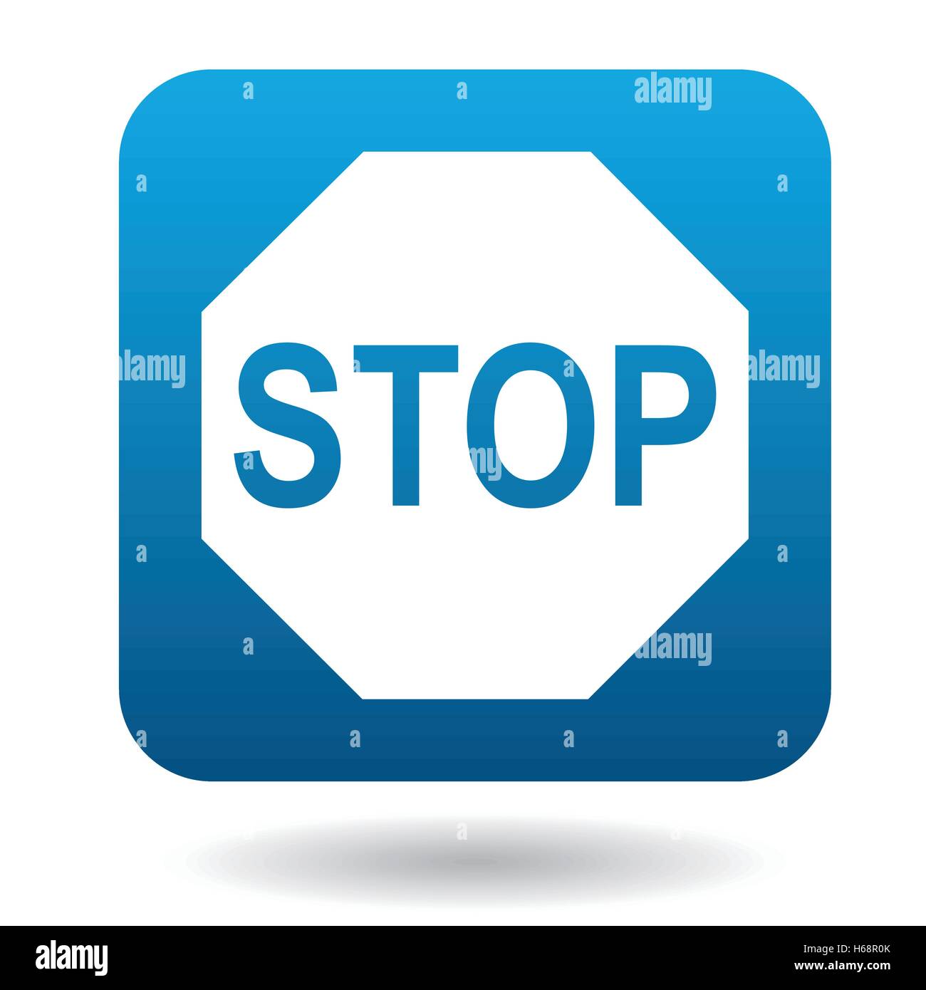 Stop sign icon, simple style Stock Vector Image & Art - Alamy