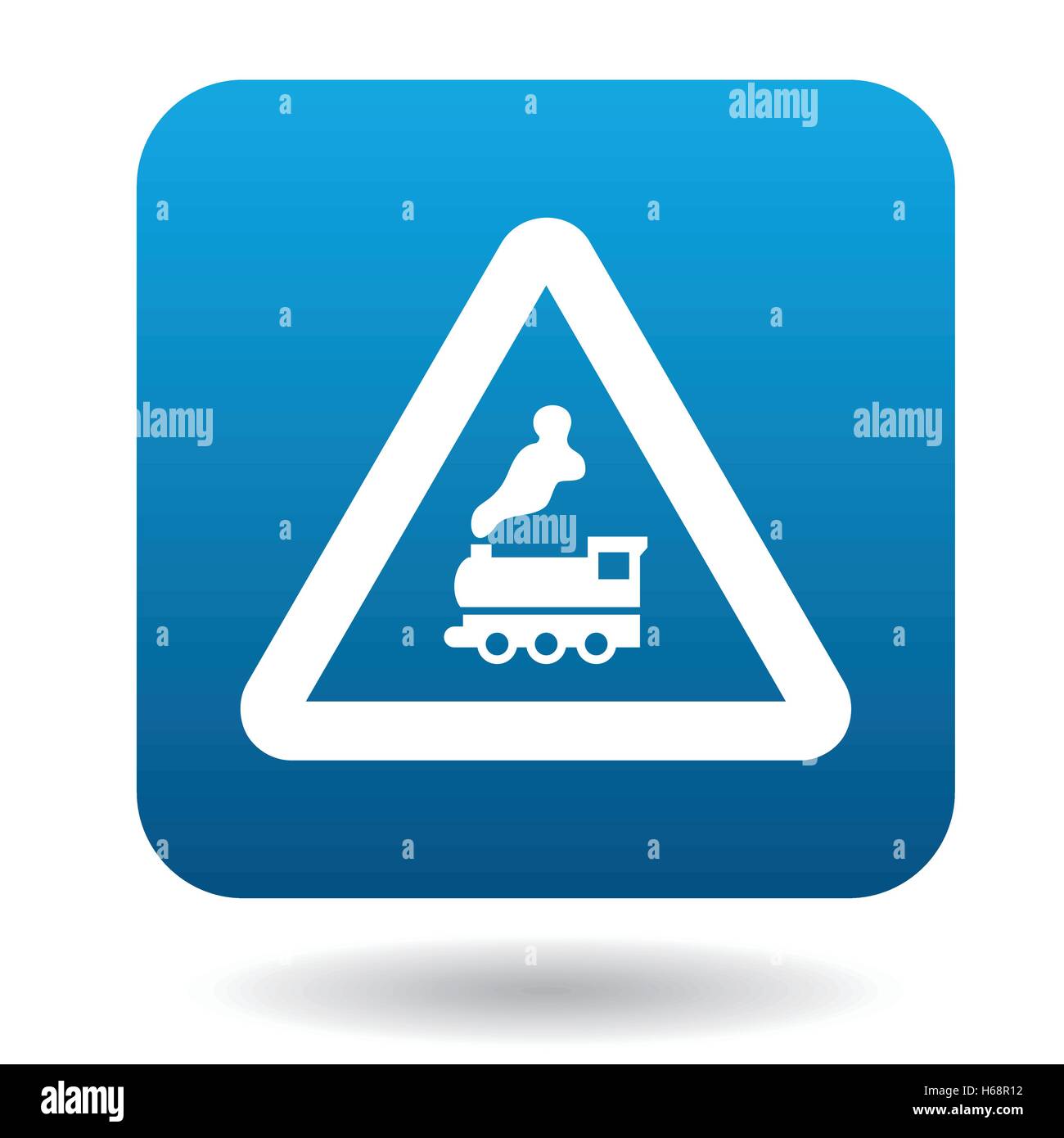 Sign railroad icon, simple style Stock Vector Image & Art - Alamy