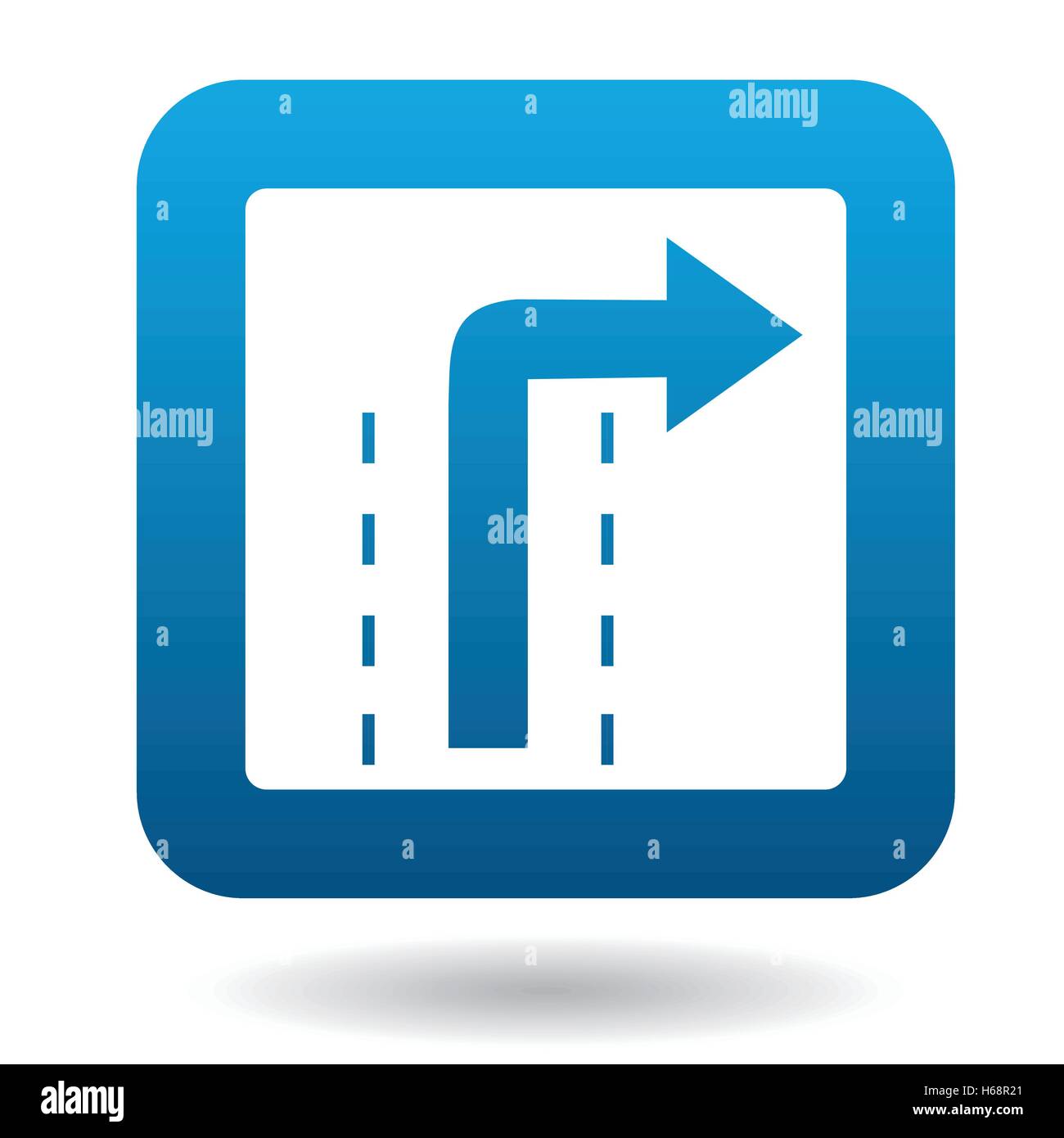 Sign right way icon, simple style Stock Vector Image & Art - Alamy