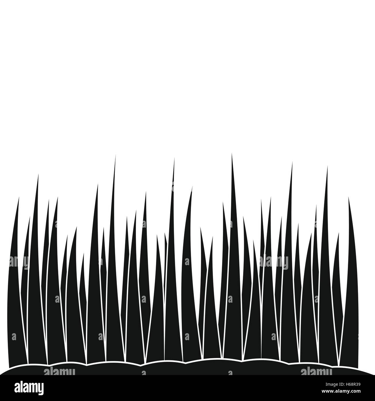 Growing grass black simple icon Stock Vector Image & Art - Alamy