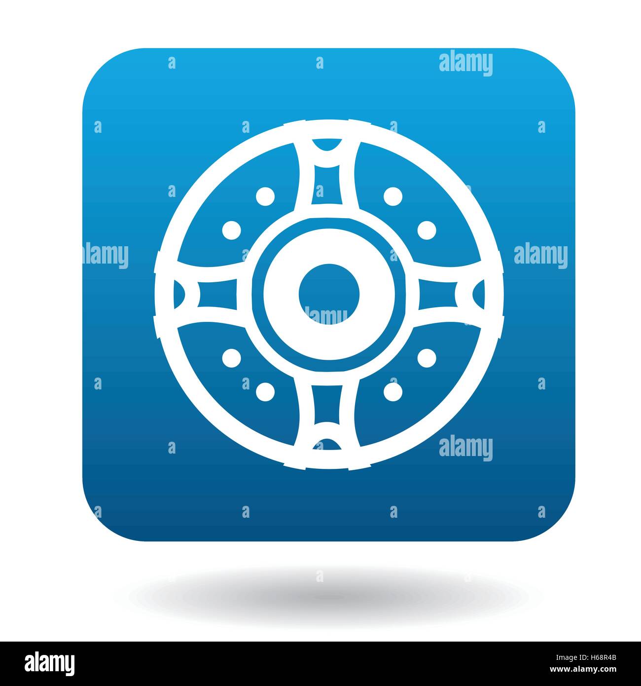 Round protective shield icon, simple style Stock Vector Image & Art - Alamy