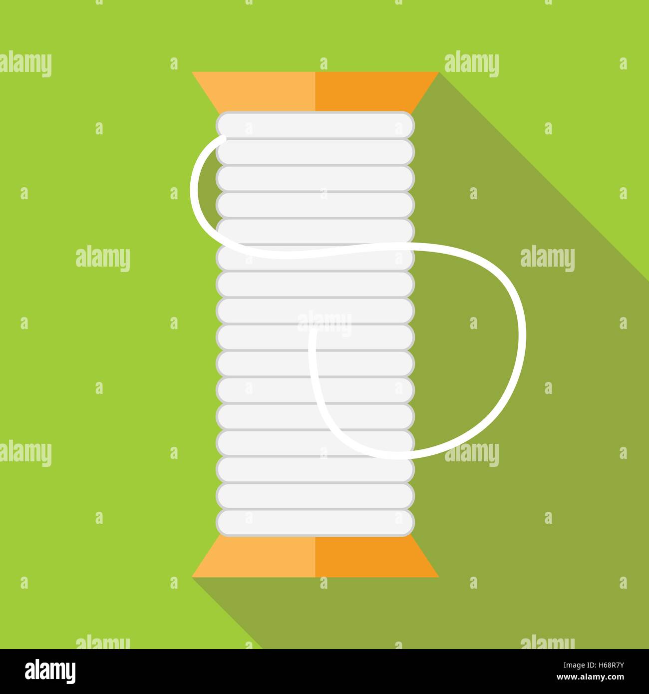 Old wooden spool thread Stock Vector Images - Alamy