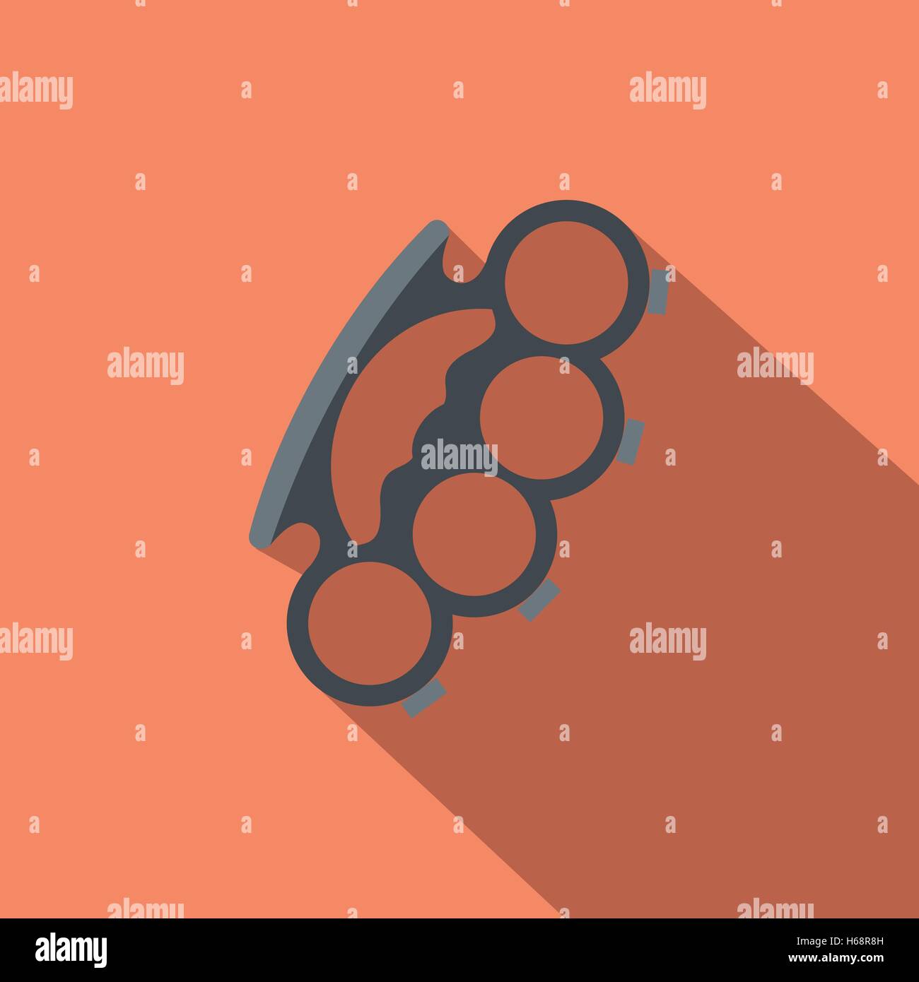 Brass knuckles flat Stock Vector Image & Art - Alamy