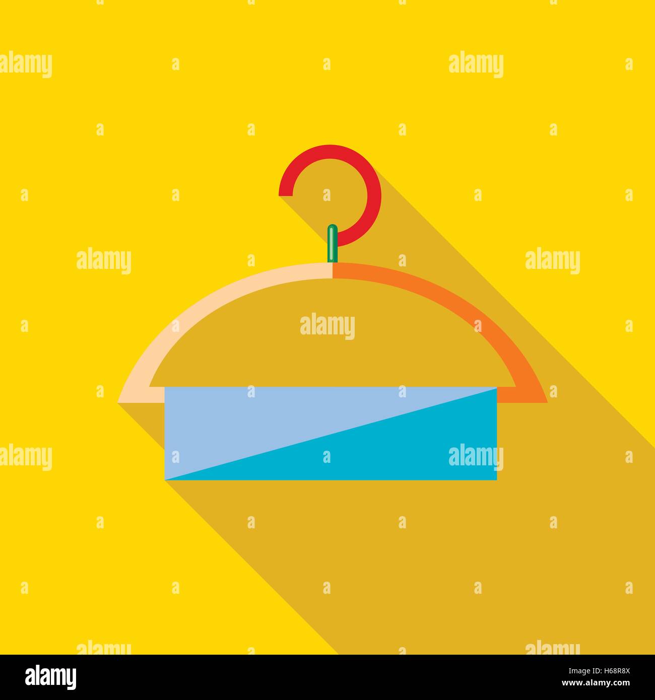 Clothes hanger icon in flat style Stock Vector Image & Art - Alamy