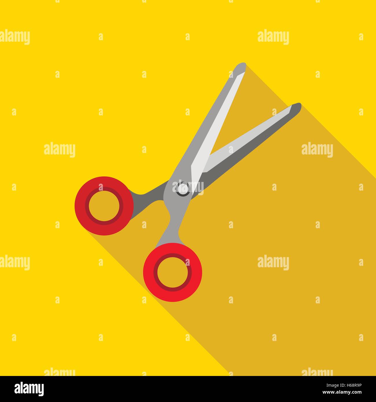 Scissors icon in flat style Stock Vector Image & Art - Alamy