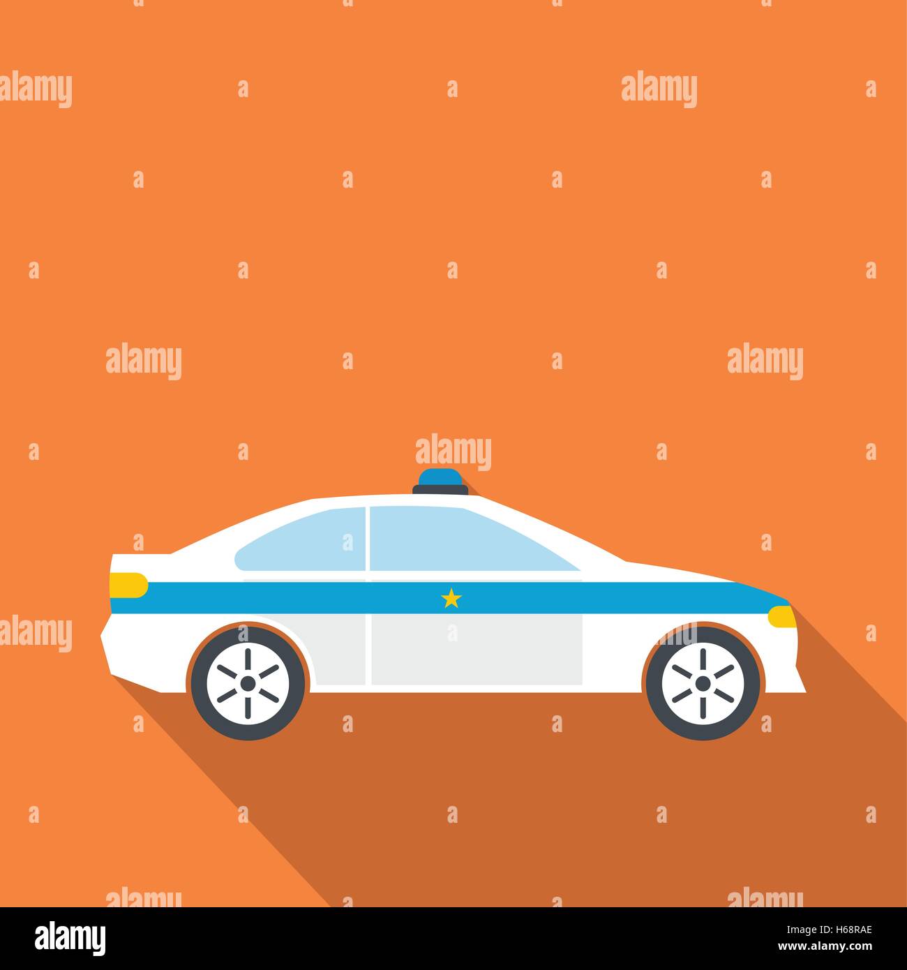 Police sedan flat Stock Vector Image & Art - Alamy