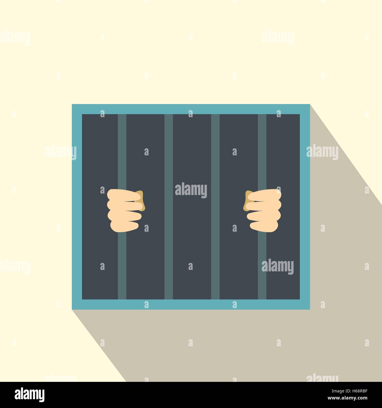 Jail cell black man Stock Vector Images - Alamy