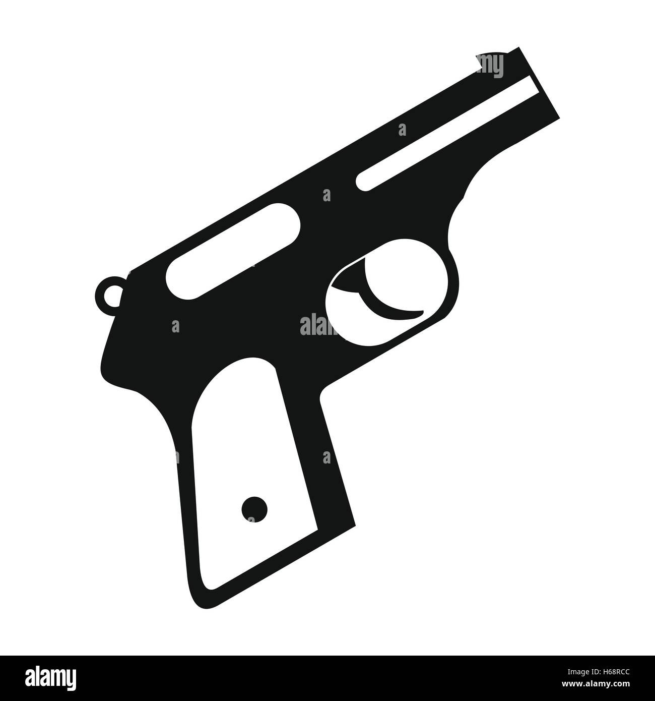 Gun black simple icon Stock Vector Image & Art - Alamy
