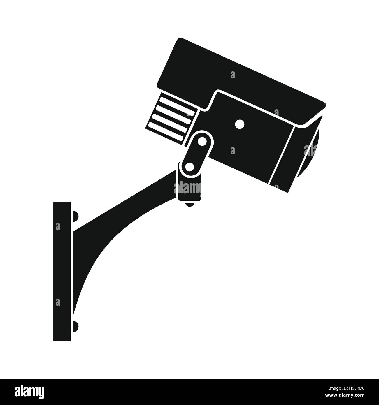 Surveillance camera black icon Stock Vector Image & Art - Alamy