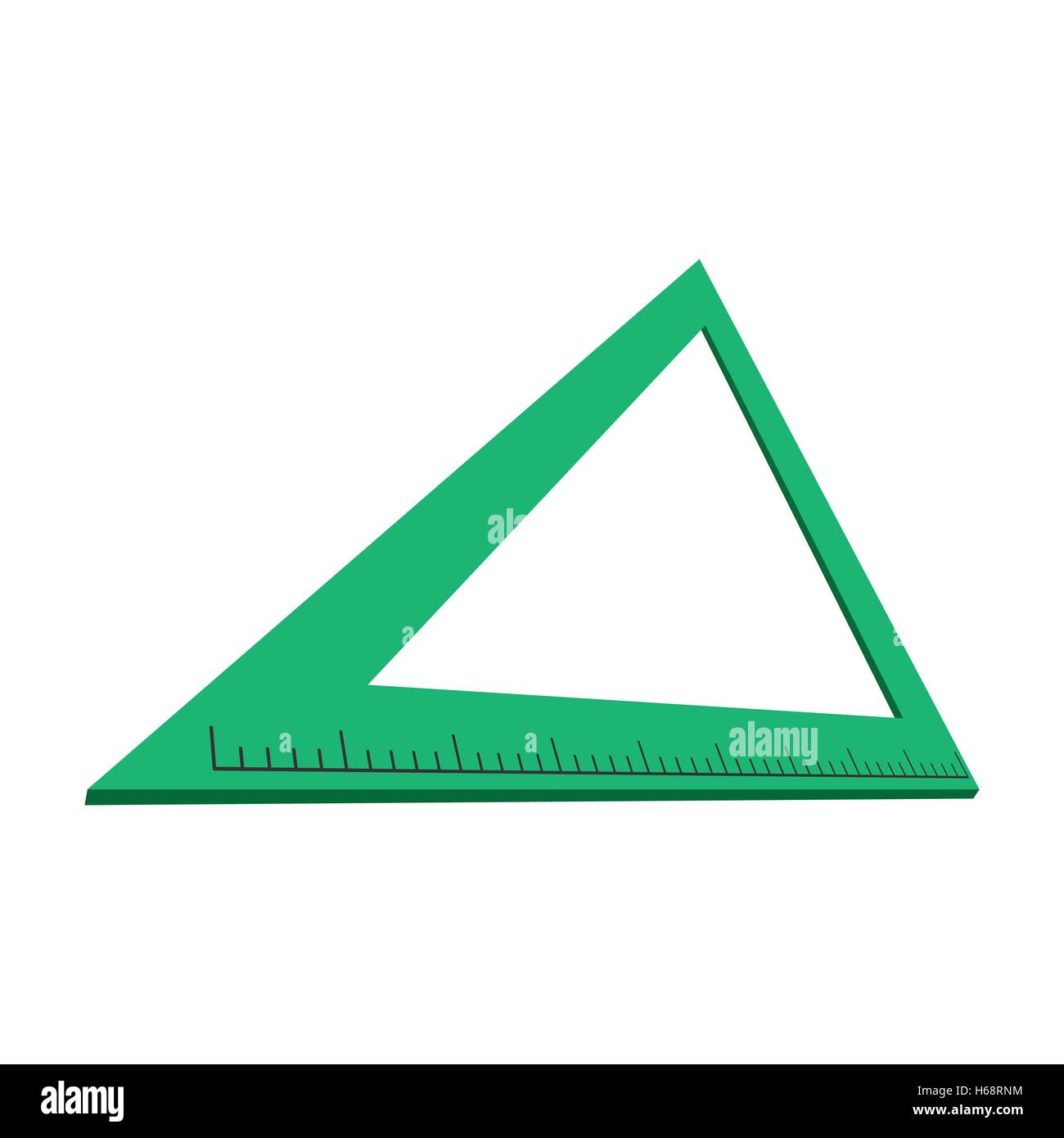 Triangle ruler cartoon icon Stock Vector Image & Art - Alamy