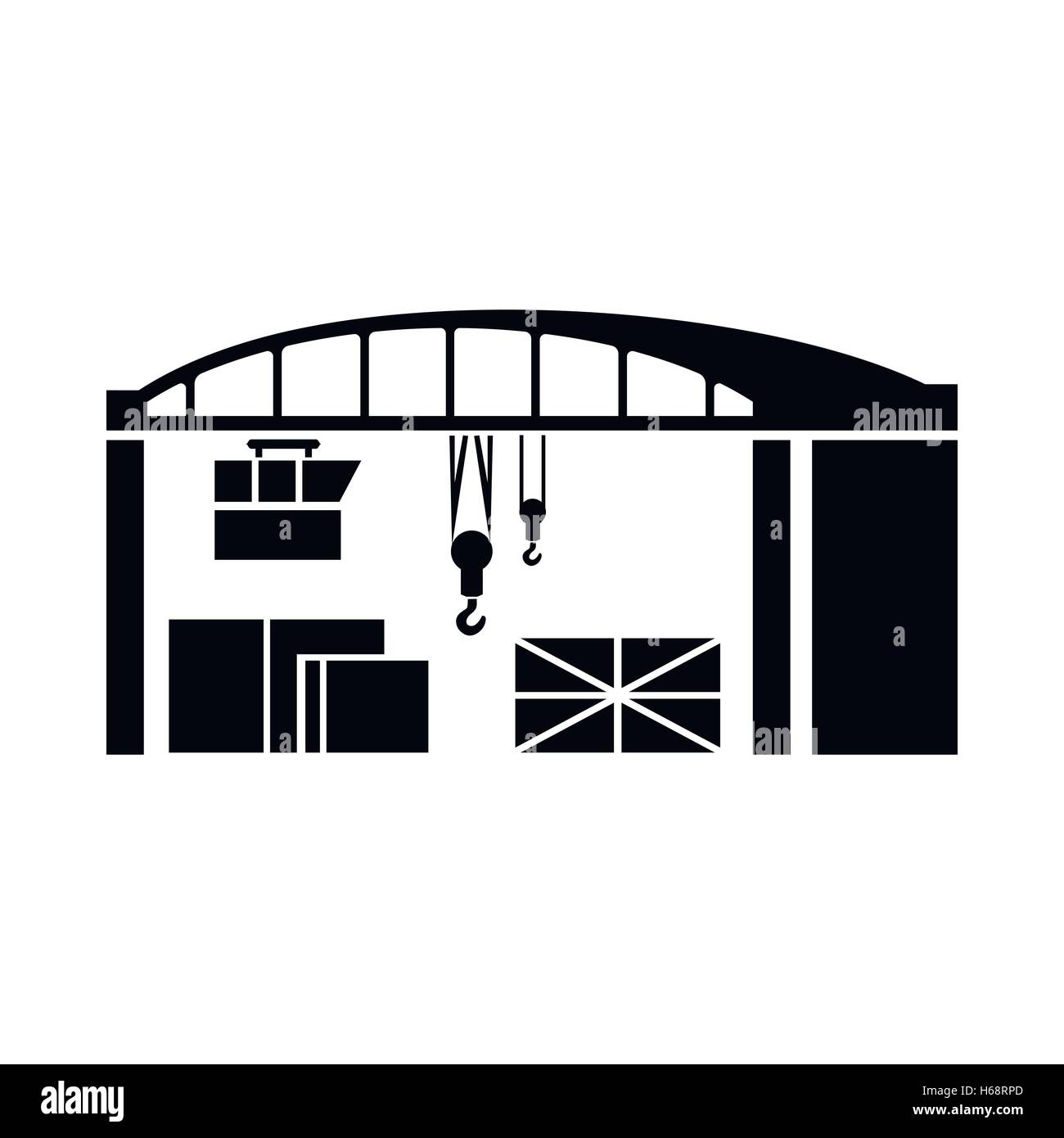 Warehouse for loading icon, simple style Stock Vector Image & Art - Alamy