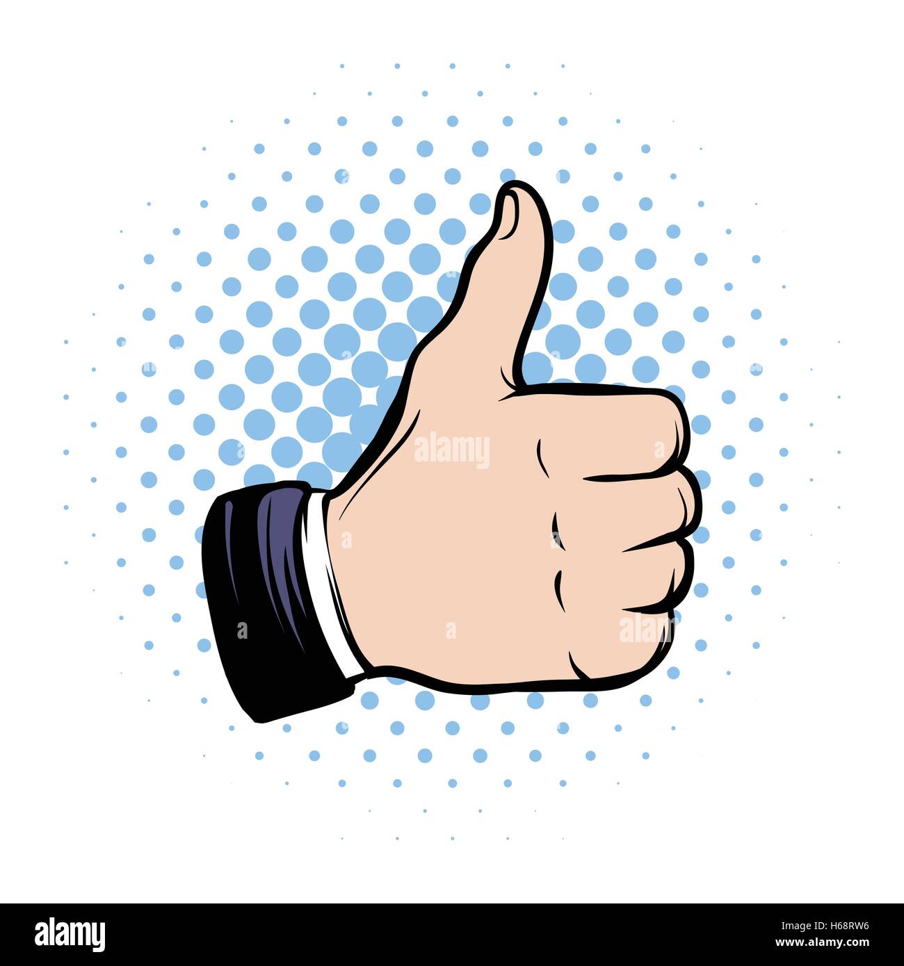 Ok hand gesture raised Stock Vector Images - Alamy
