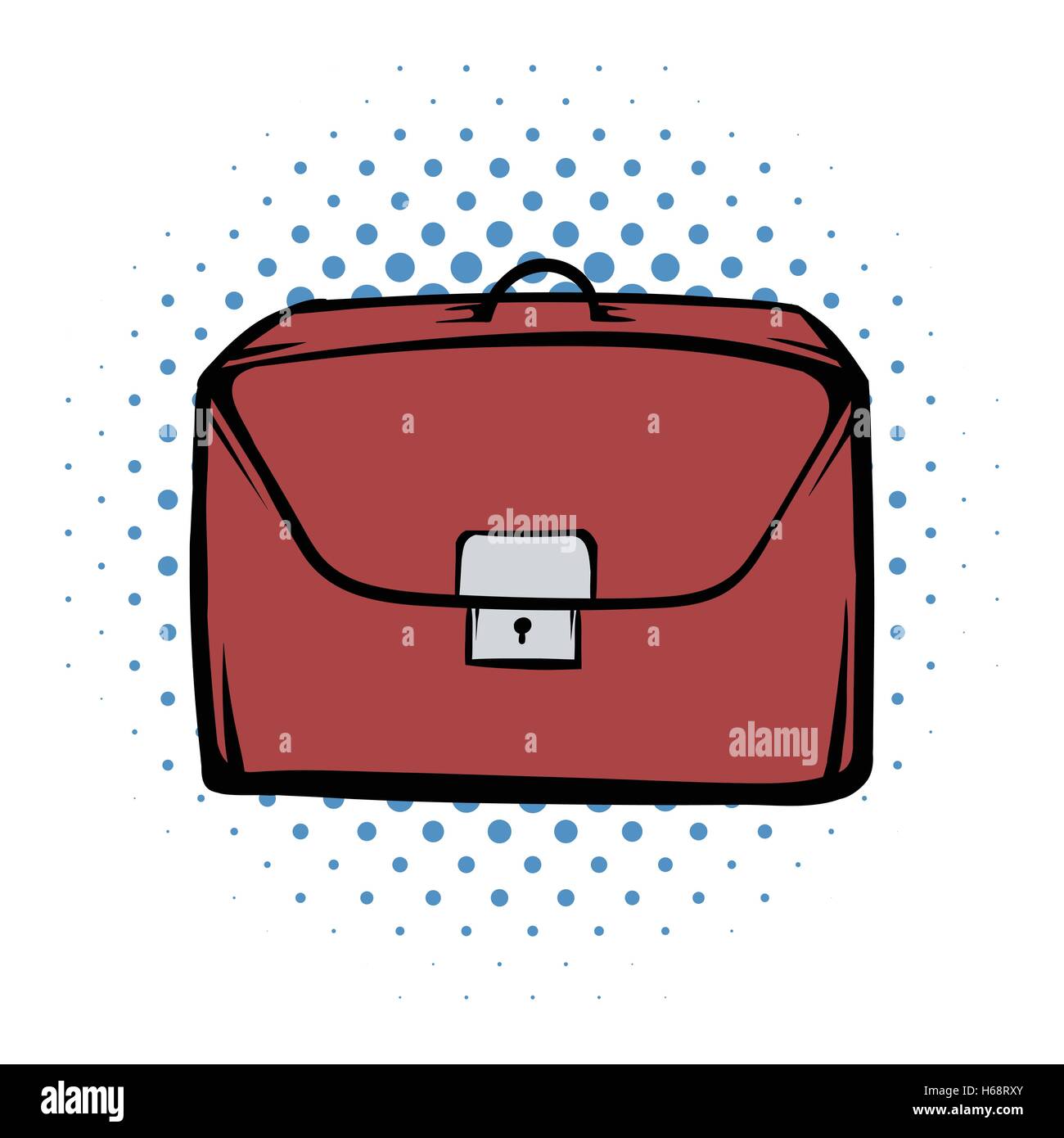 Brown business briefcase comics icon Stock Vector Image & Art - Alamy