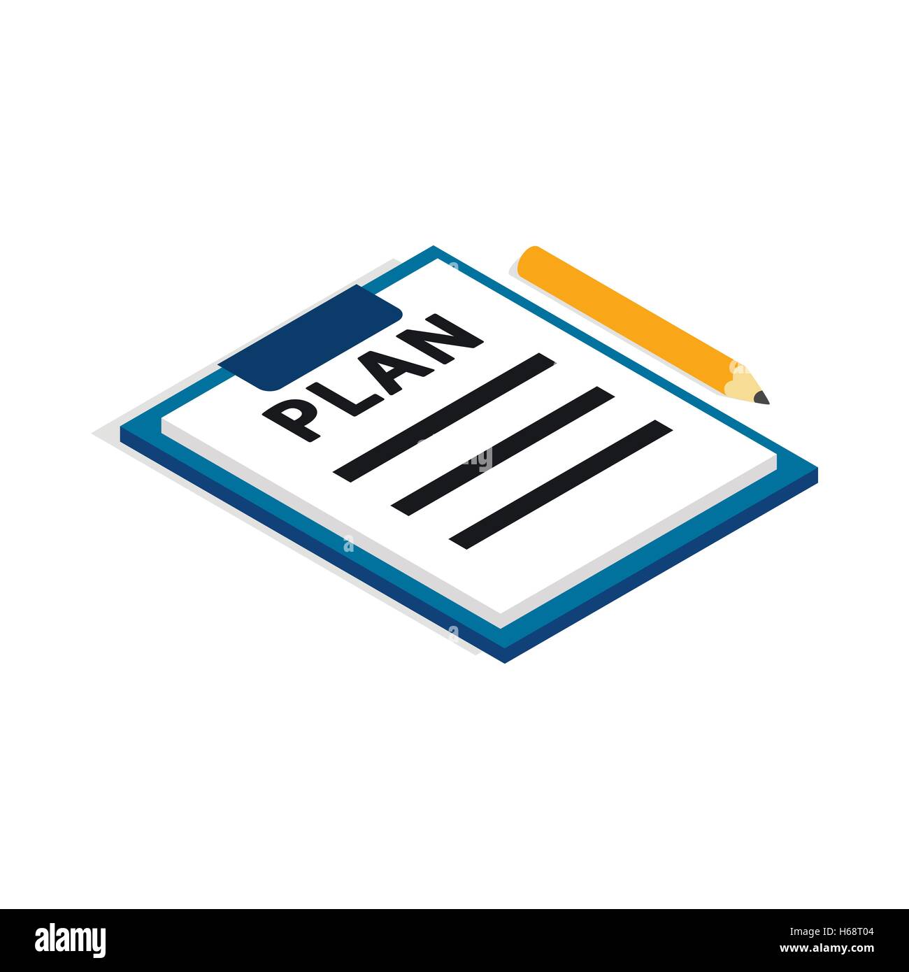 Document plan icon, isometric 3d style Stock Vector Image & Art - Alamy