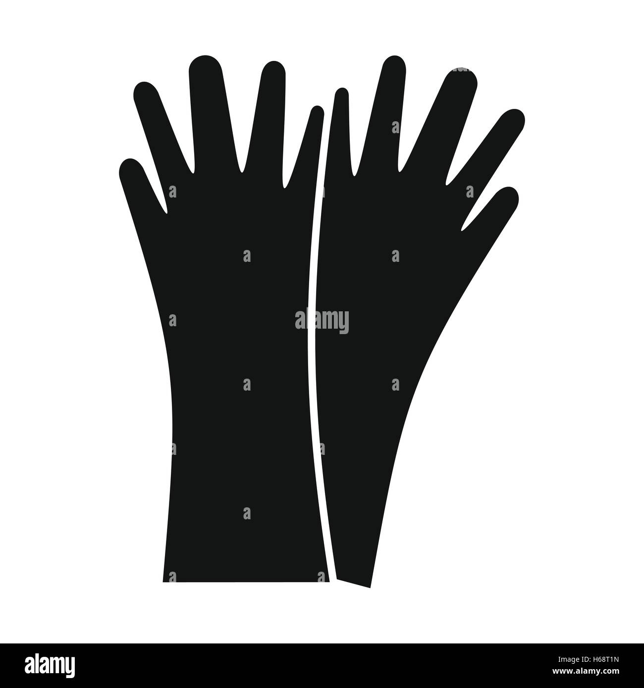 Washing dishes black icon Stock Vector Images - Alamy