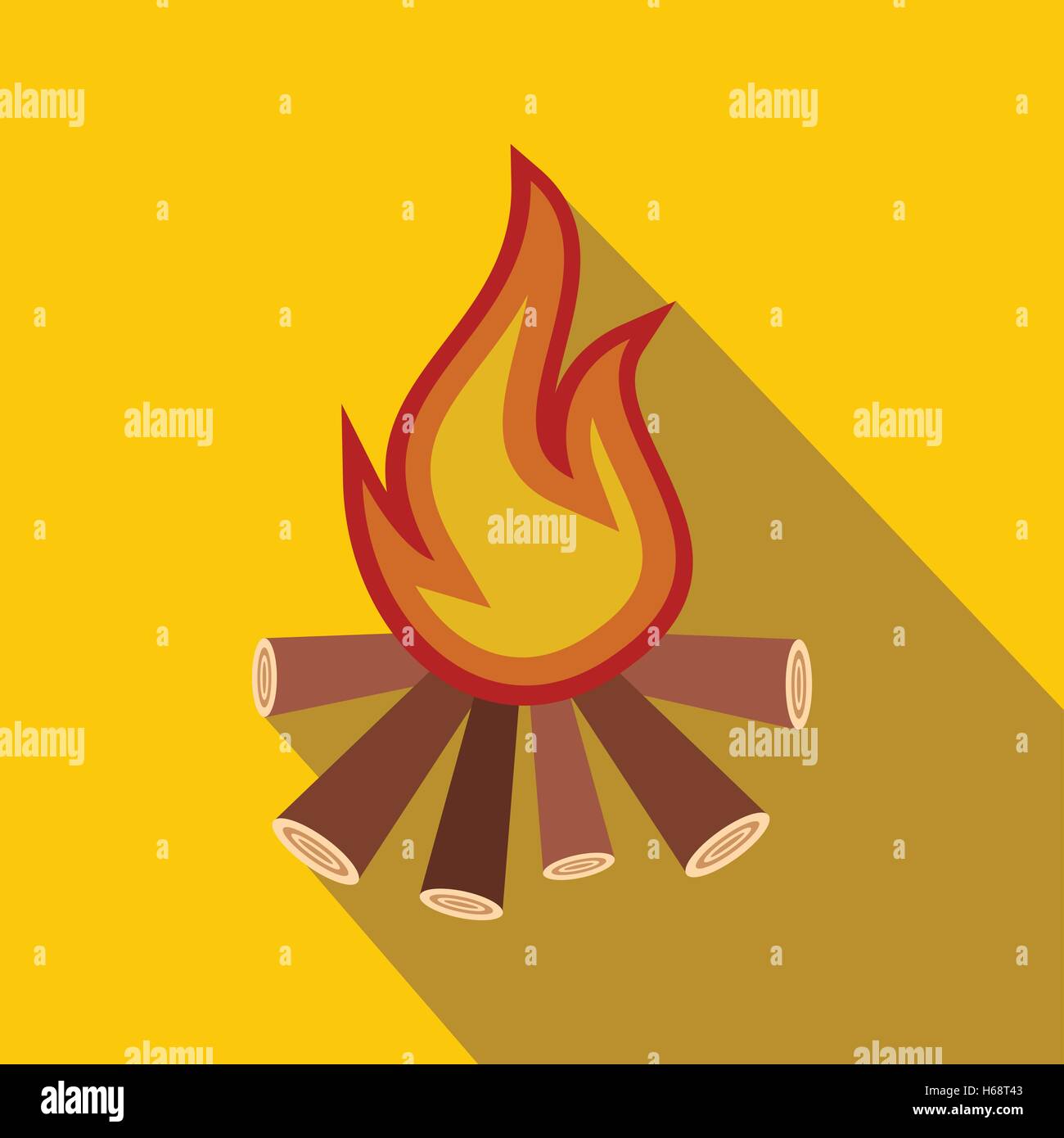 Warm tree burning icon hi-res stock photography and images - Alamy