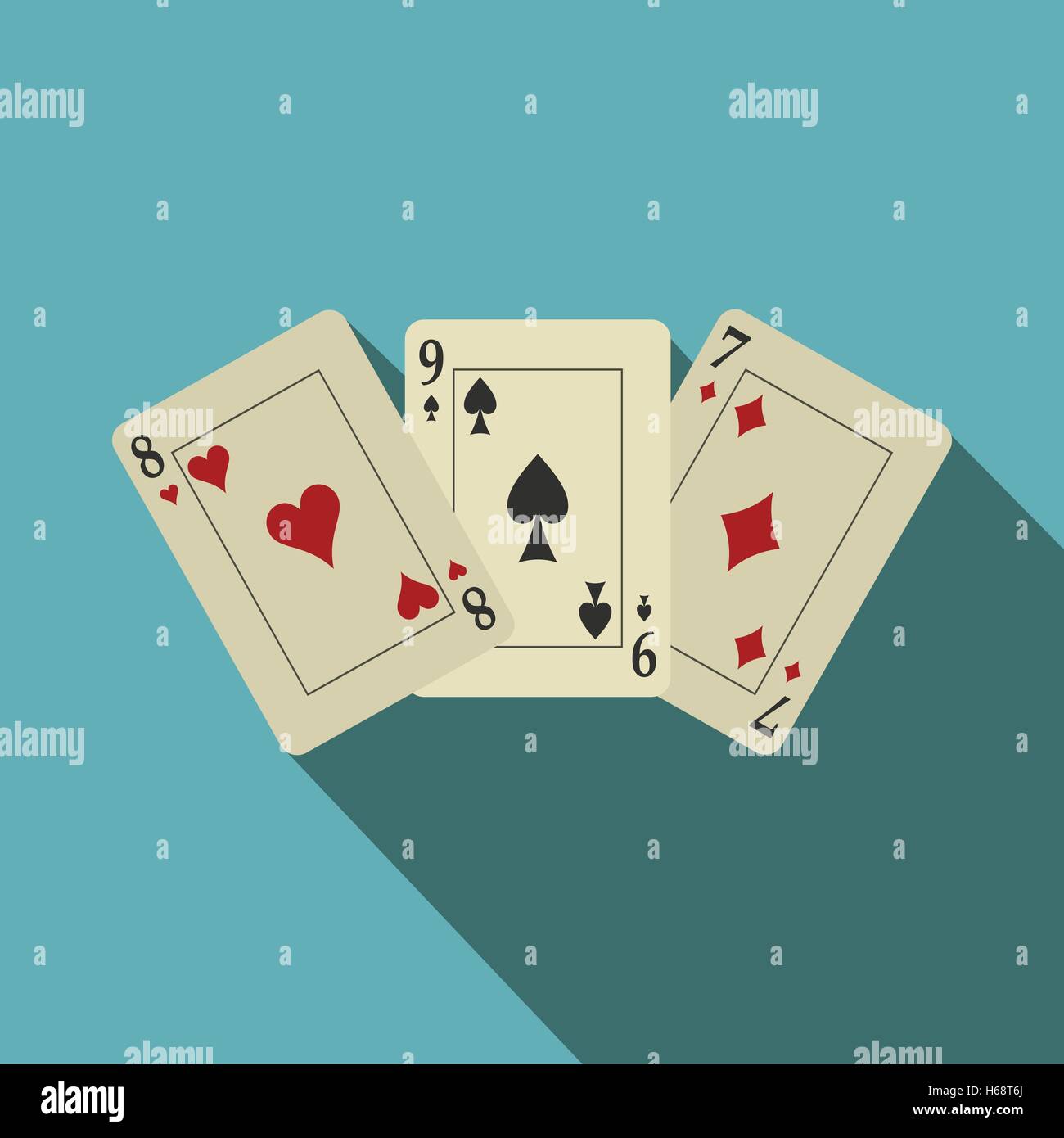 Playing cards flat Stock Vector Image & Art - Alamy